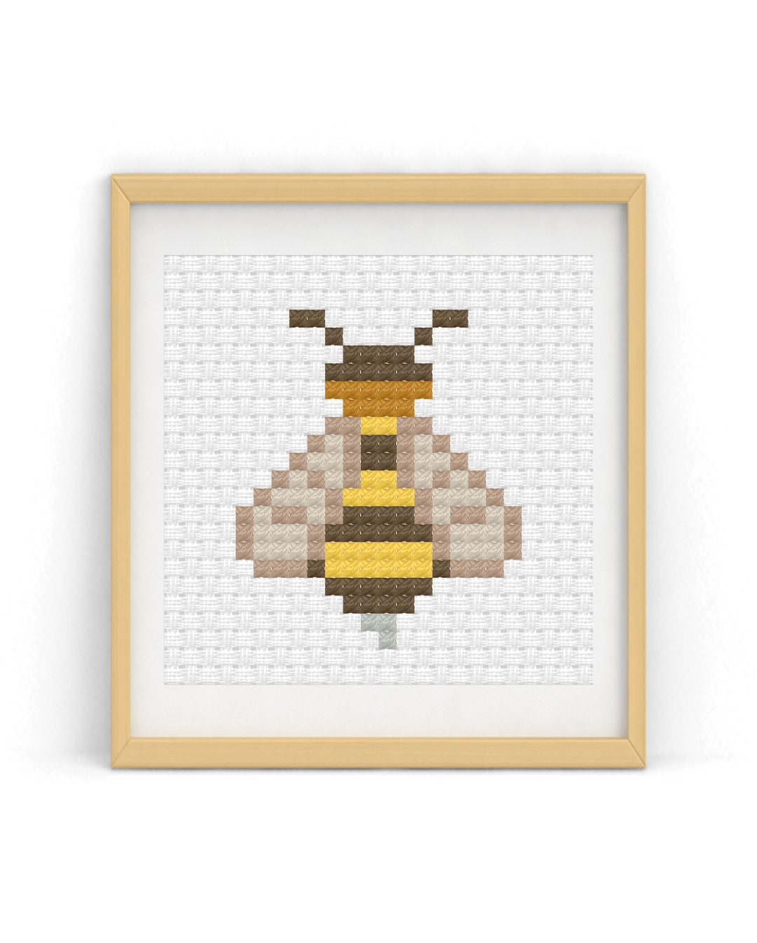 Bee Cross Stitch Pattern, Modern Cross Stitch, Insect Cross Stitch ...