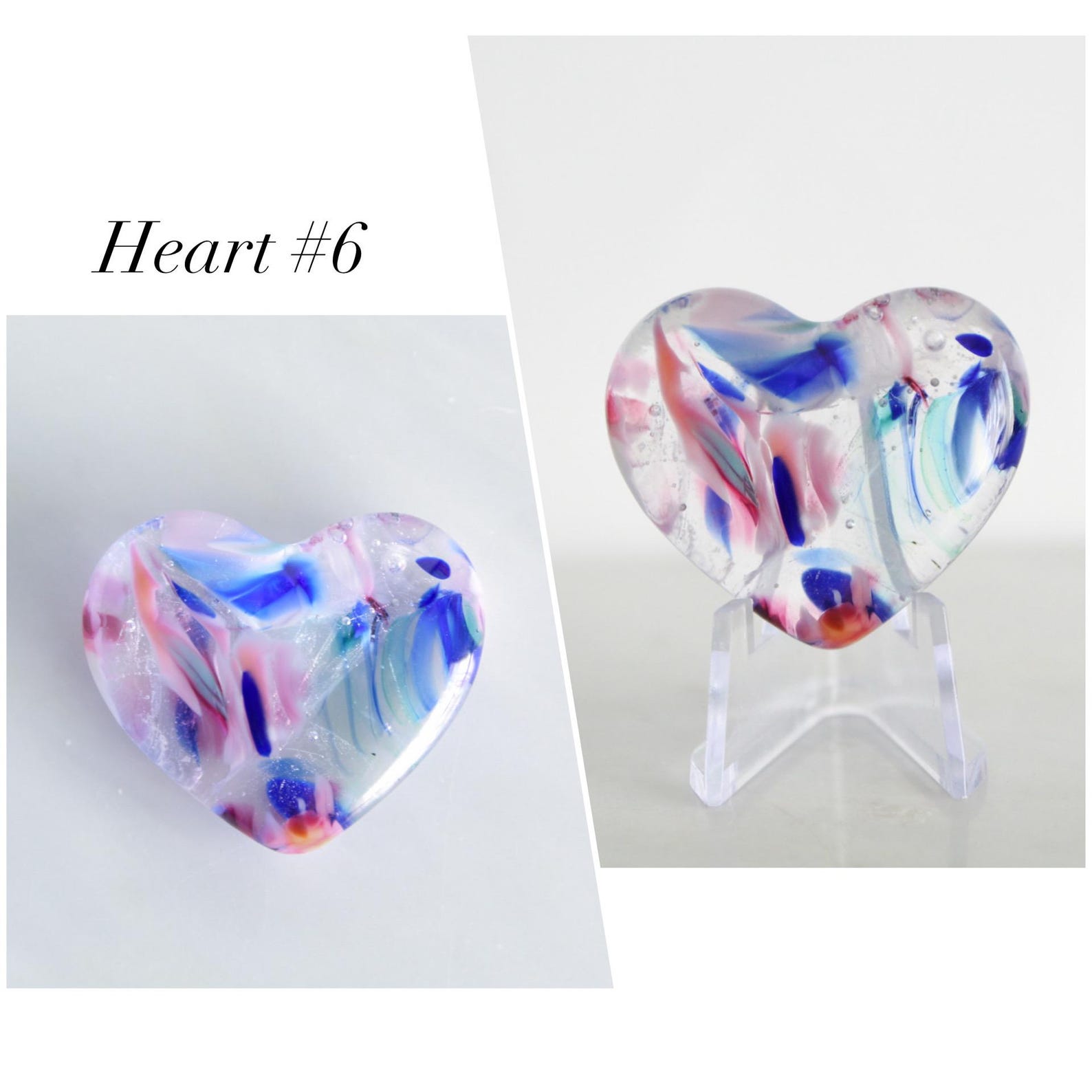 Glass Pocket Hug Heart Long Distance Friendship Gift for Cheer Up, Keep ...