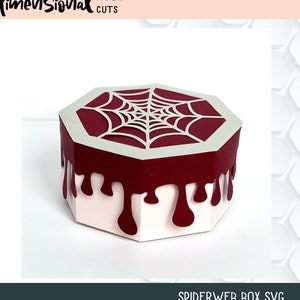 Spiderweb Box Svg- Fun Halloween Gift Box SVG Files for Your Cricut or ...