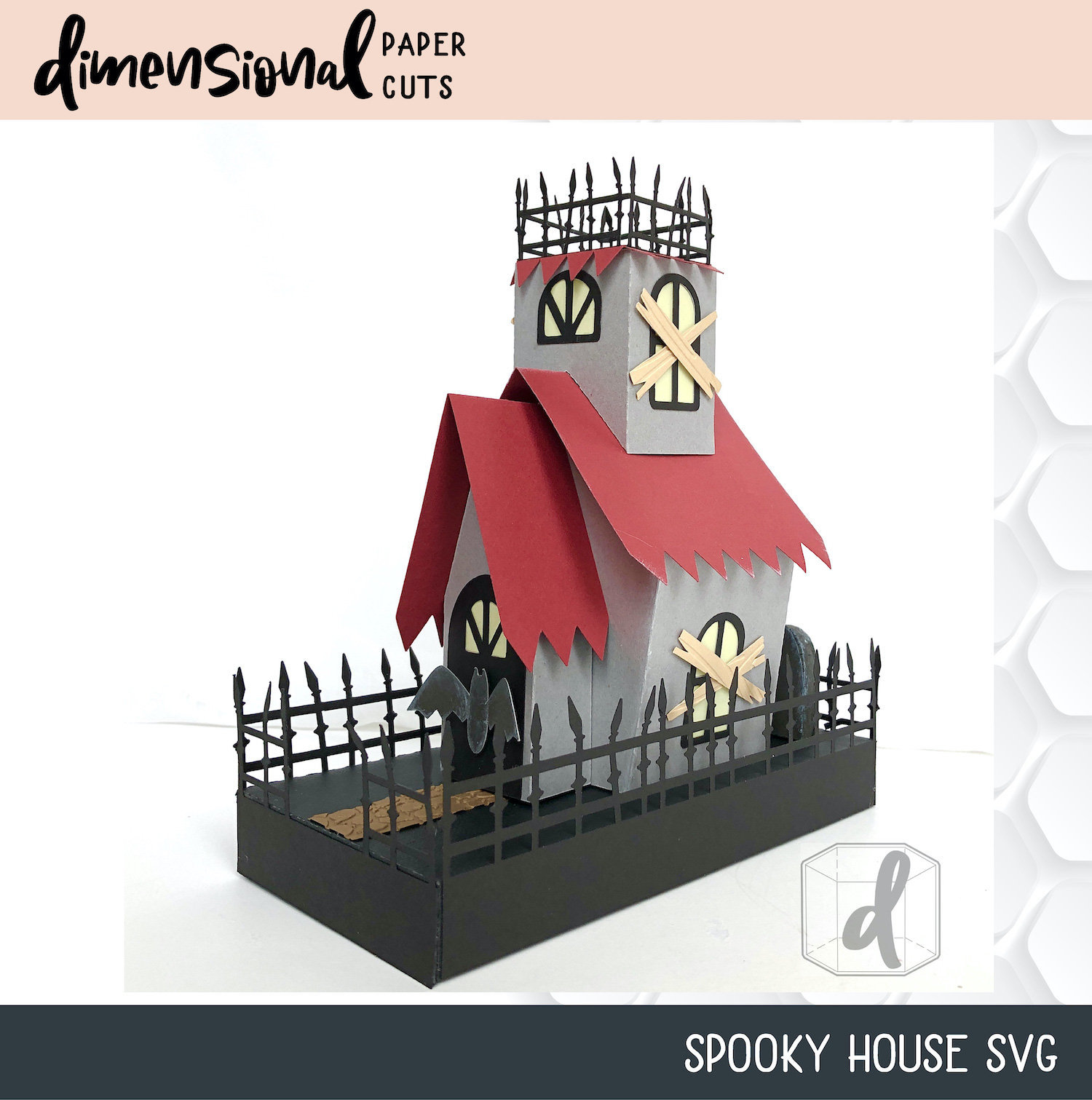 Spooky House Haunted House Svg Halloween Files Paper | Etsy