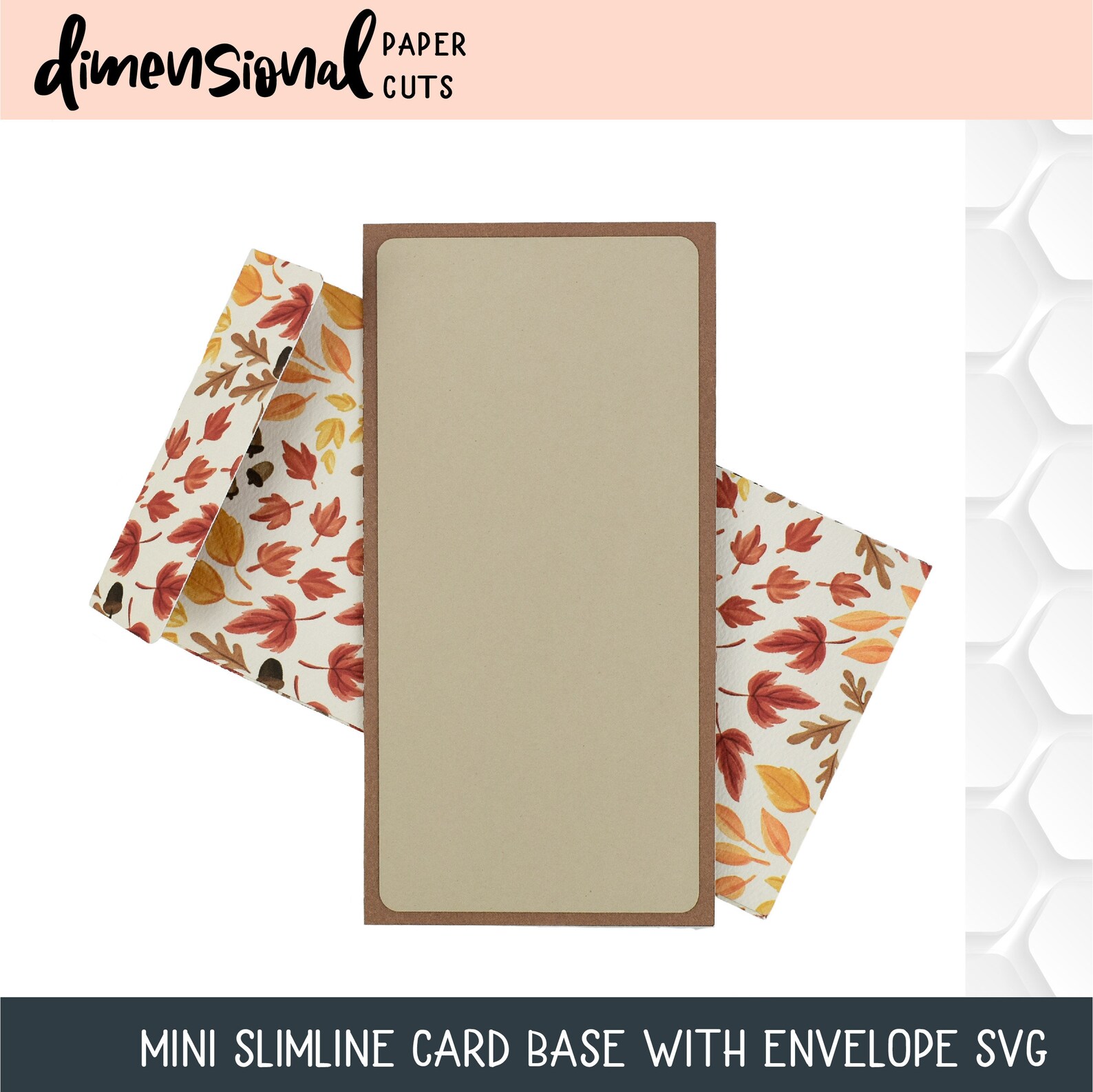 Mini Slimline Card Base and Envelope SVG Files for Digital Cutting ...