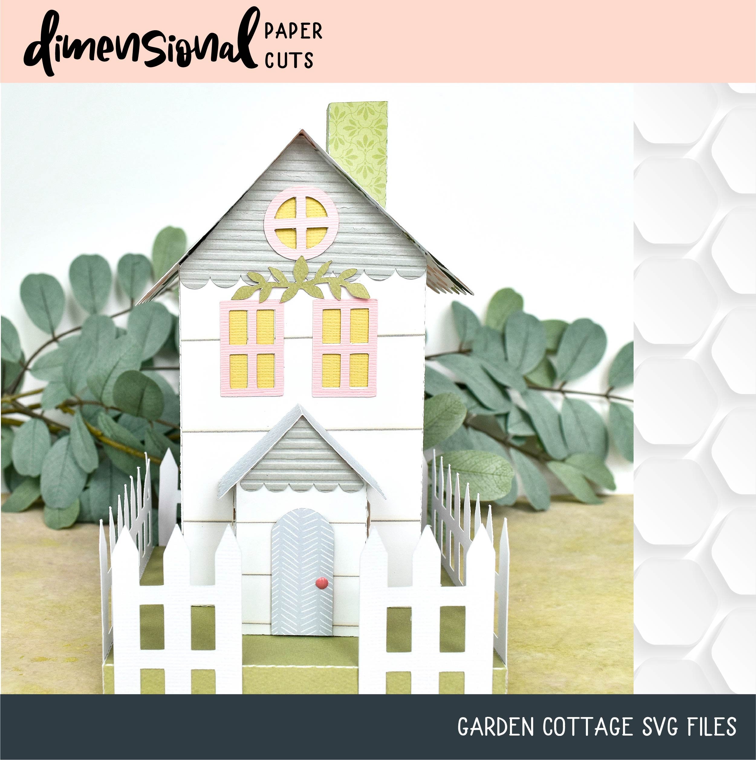 Garden Cottage Paper House SVG Files for Cricut Silhouette - Etsy UK