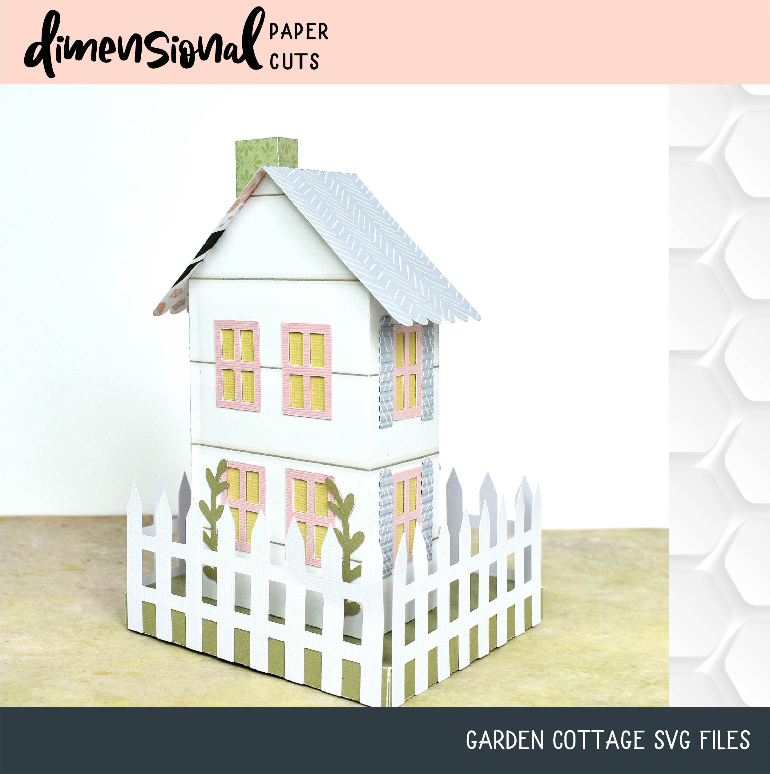 Garden Cottage Paper House SVG Files for Cricut Silhouette - Etsy UK