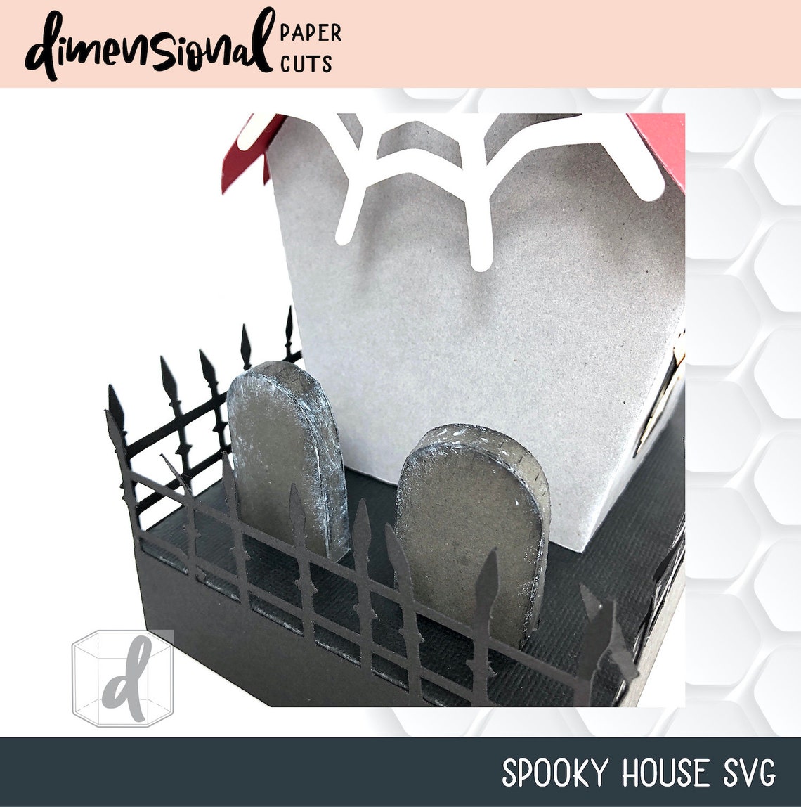 Spooky House Haunted House Svg Halloween Files Paper | Etsy