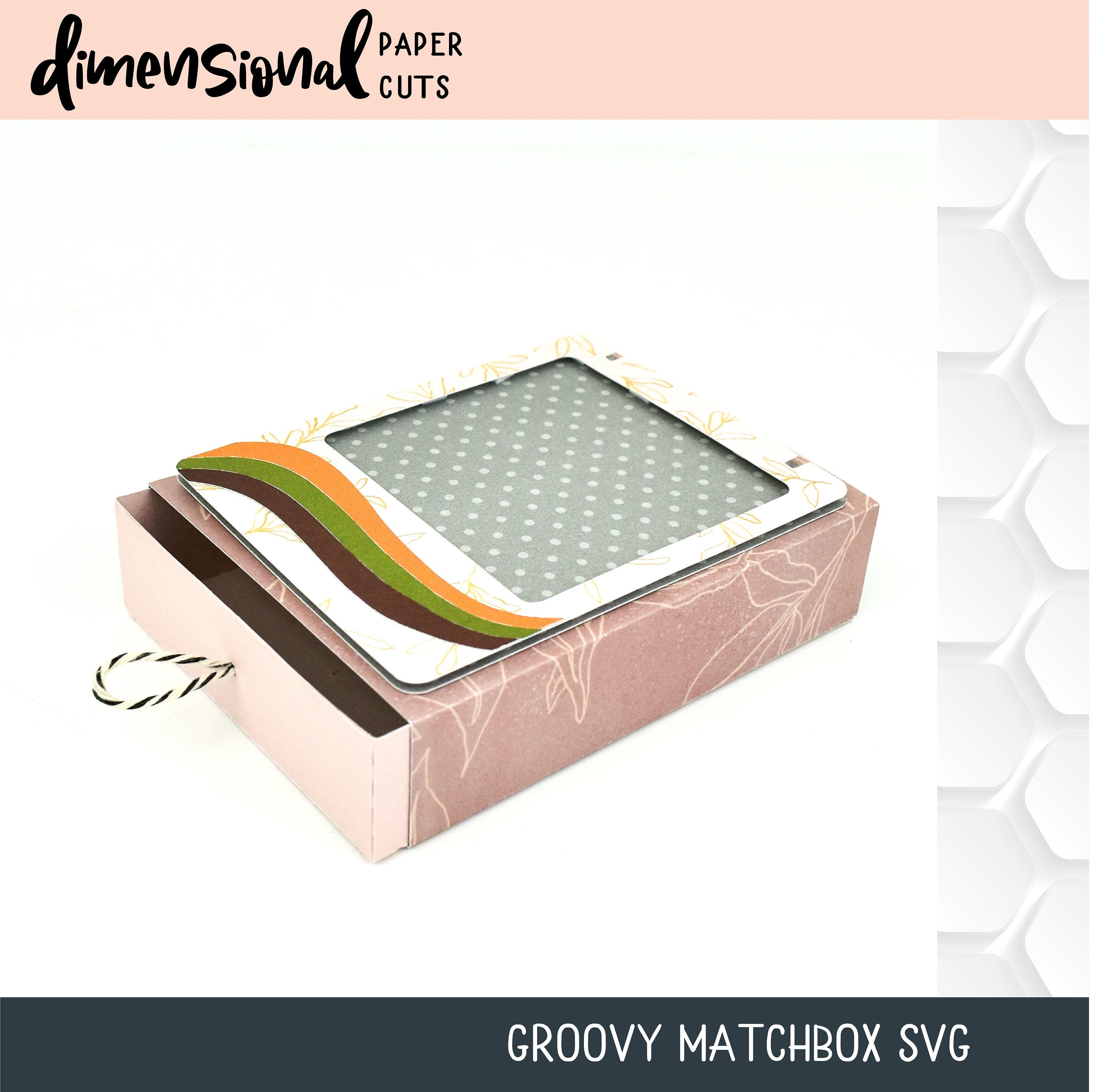 Groovy Matchbox Box SVG Files for Paper Craft Cardmaking With - Etsy