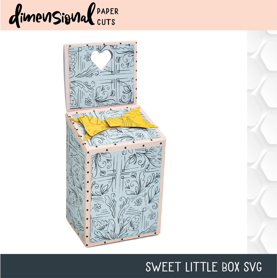 Sweet Little Box SVG Files for Papercraft Treat Box With Cricut ...