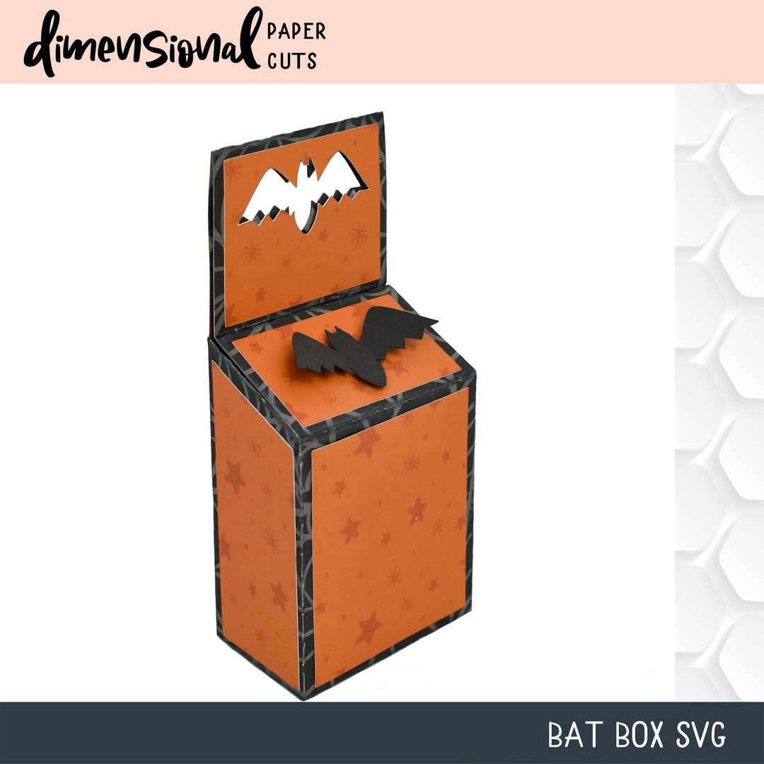 Bat Box Treat Box Paper Craft Svg for Cricut, Silhouette - Etsy