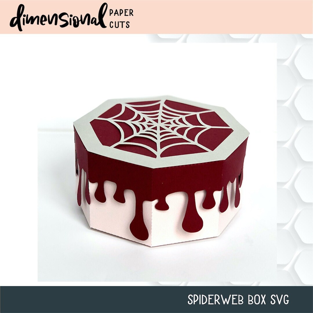 Spiderweb Box Svg- Fun Halloween Gift Box SVG Files for Your Cricut or ...