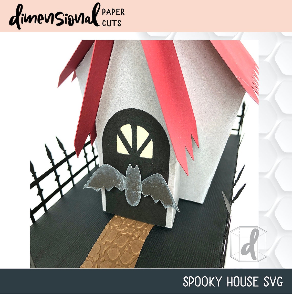 Spooky House Haunted House Svg Halloween Files Paper | Etsy
