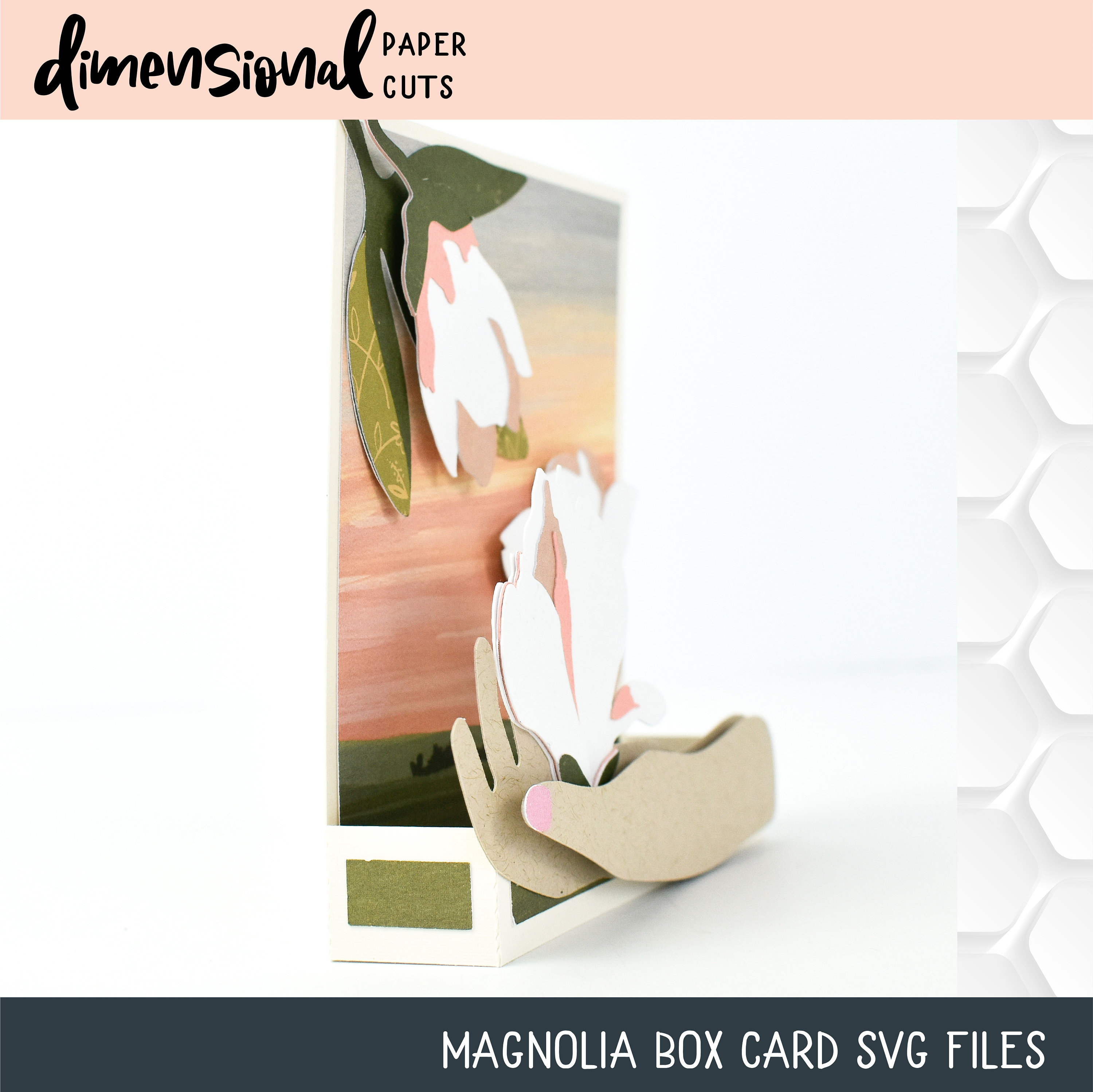 Magnolia Box Card SVG Files for Paper Craft Cardmaking With - Etsy