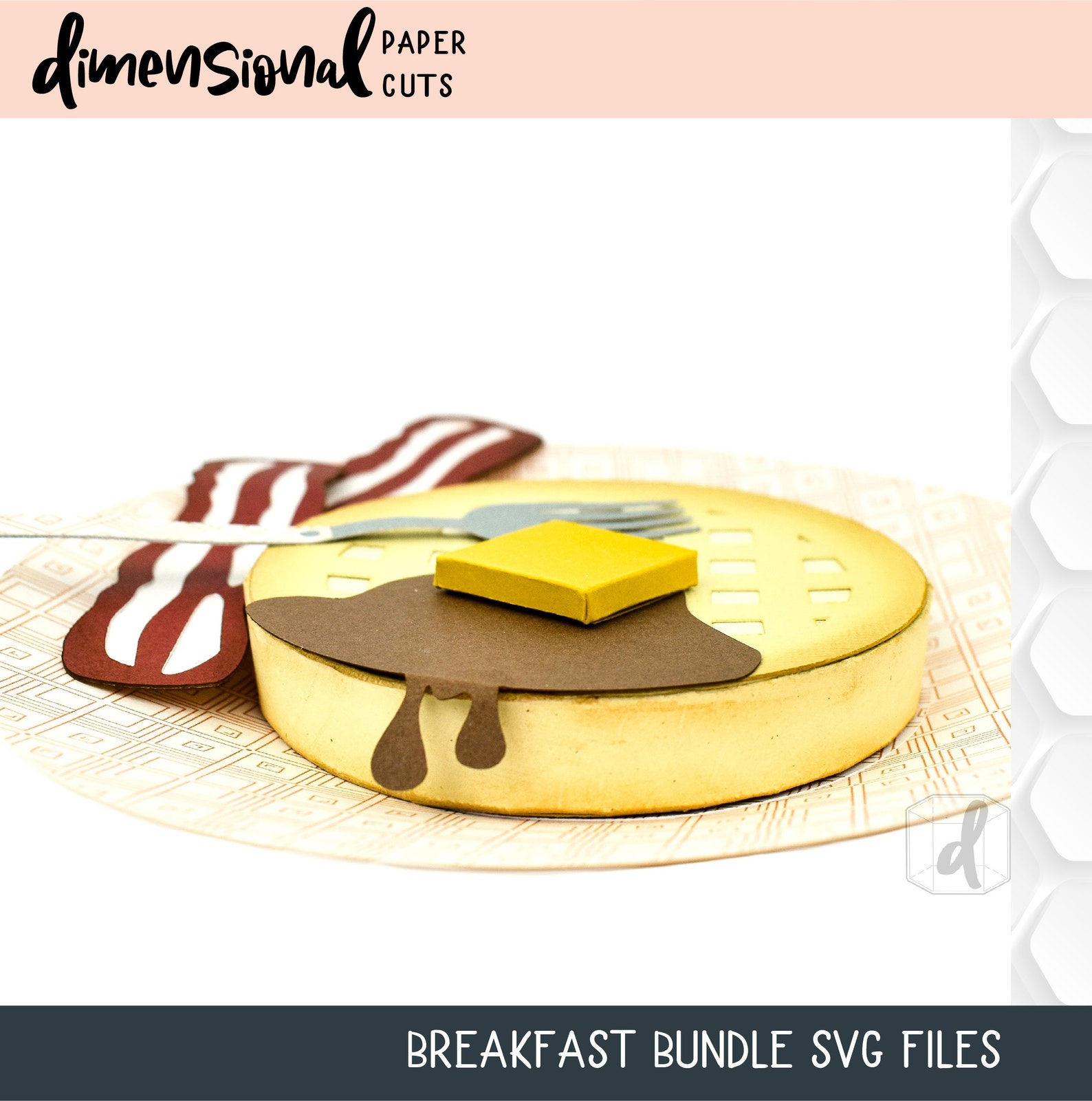 Breakfast Bundle SVG Files Papercraft Project for Cricut or - Etsy