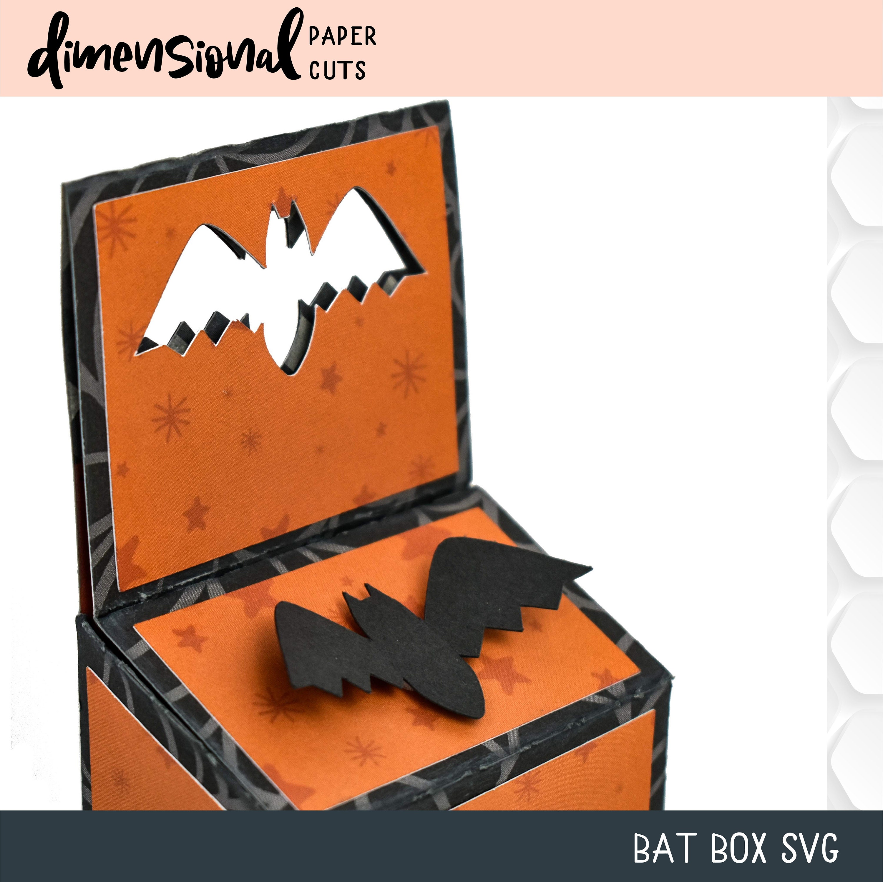 Bat Box treat box paper craft svg for Cricut Silhouette | Etsy