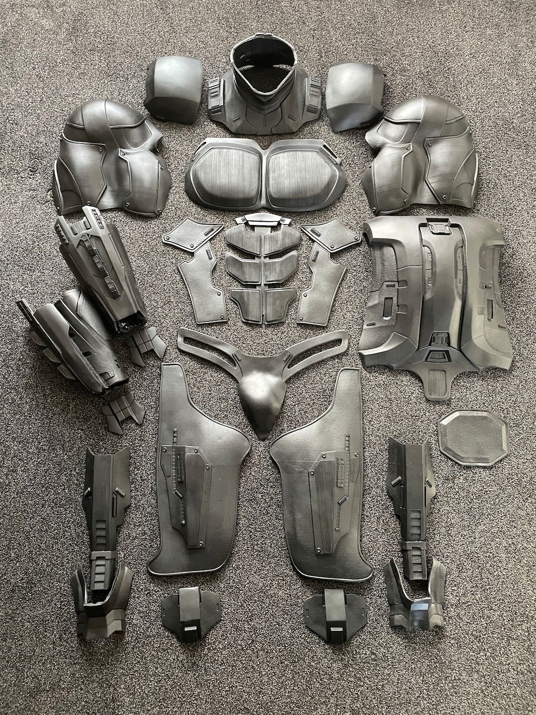 Stealth Full Armour Set (26 Piece) Superhero Cosplay Costume Movie Cape ...