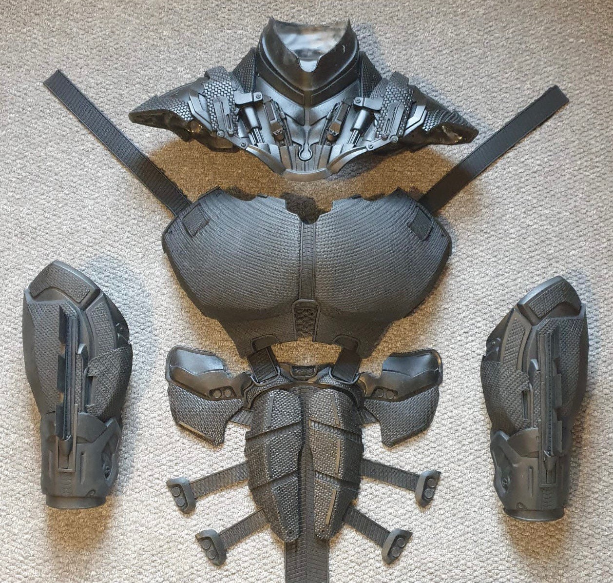 Generic hero Neck/chest/abs/gauntlets Set Armour Superhero | Etsy UK