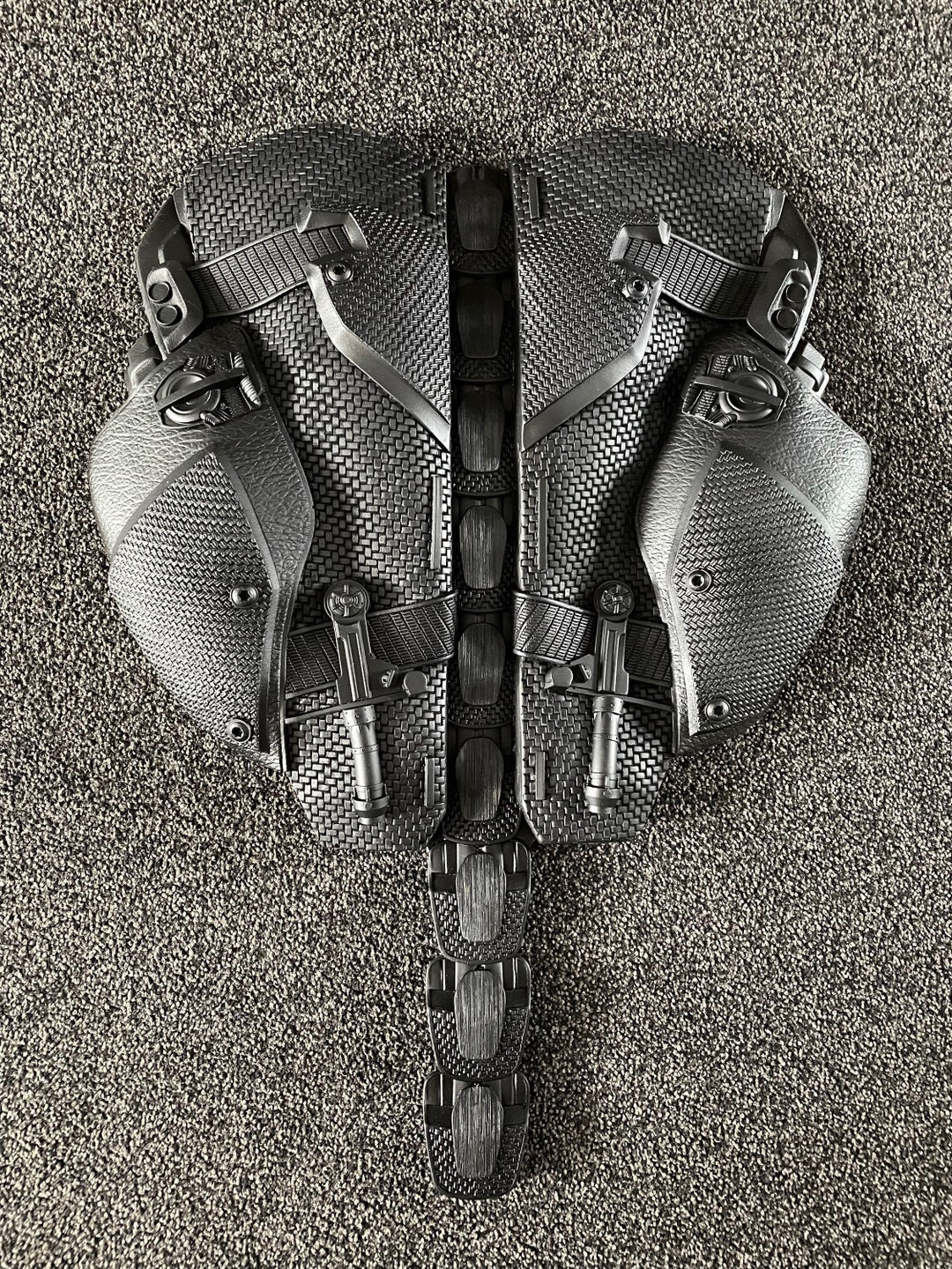 Hero Back Armour Superhero Cosplay Costume Movie Cape Armor Muscle Suit ...