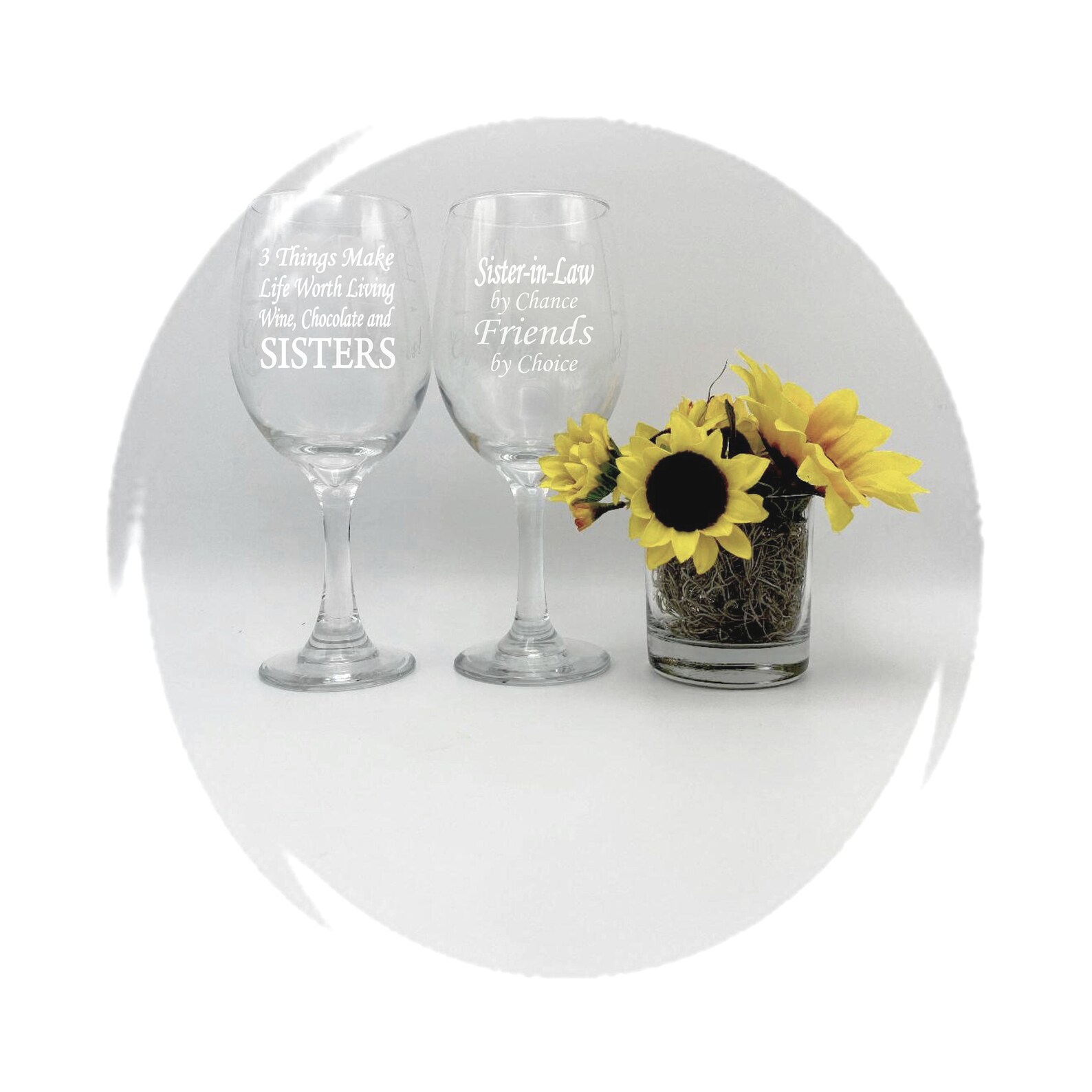 Sister Wine Glass Sibling Wine Glass Big Sister Gift | Etsy