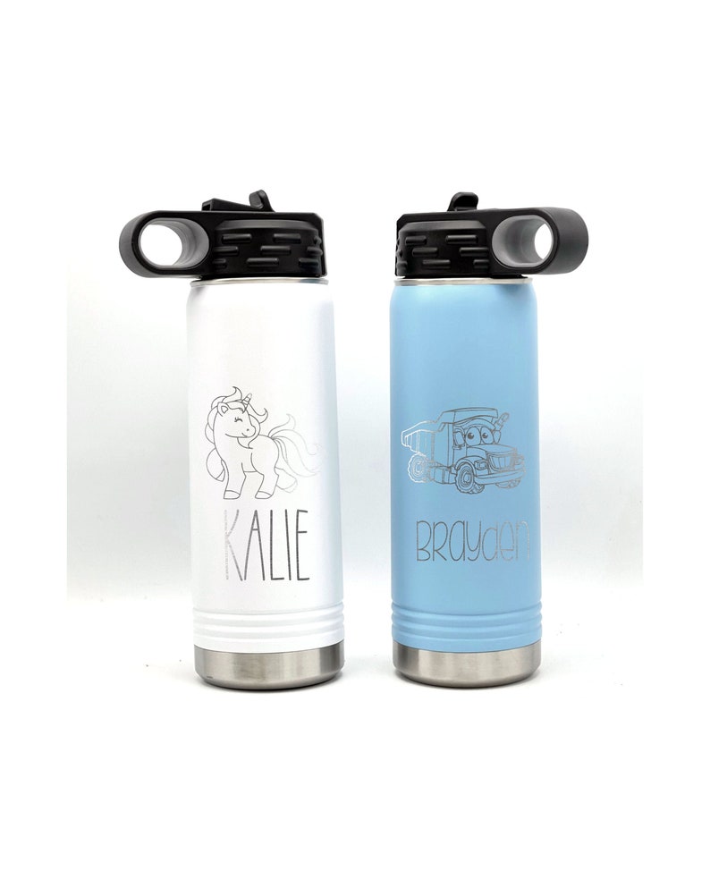 Company LOGO Personalized ENGRAVED Water Bottle Add a Name - Etsy