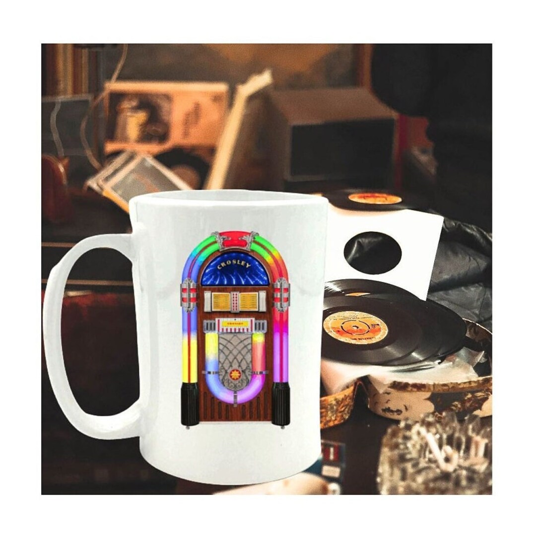 Retro Jukebox Coffee Mug, 50's Rock and Roll Gift - Etsy