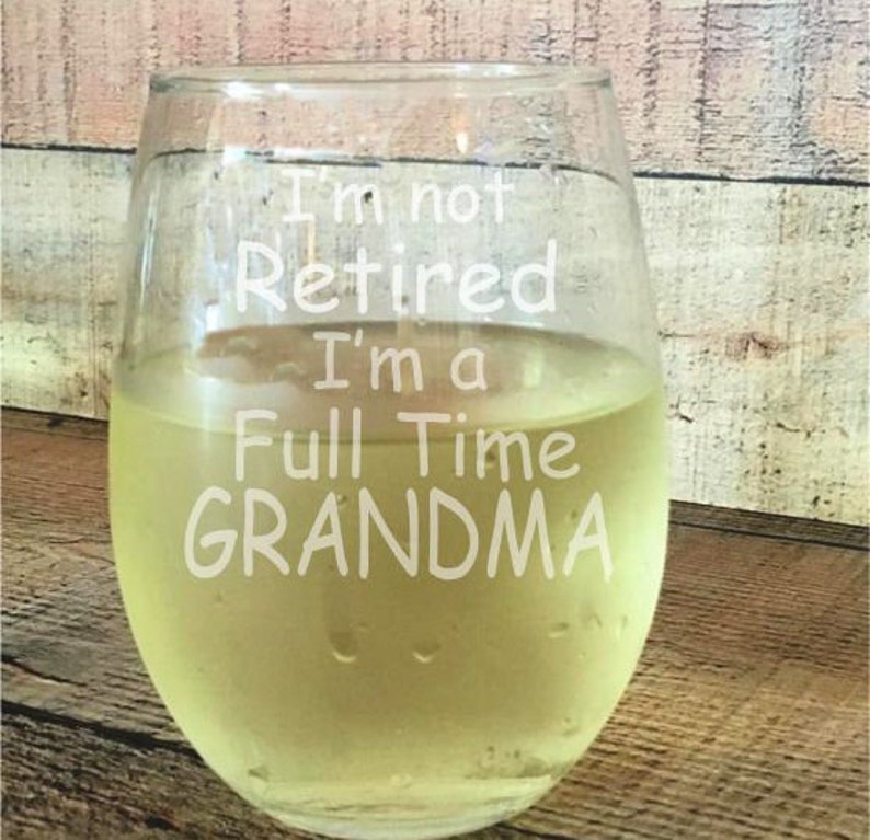 Retirement Wine Glass Retirement T Funny Sayings Laser Etsy