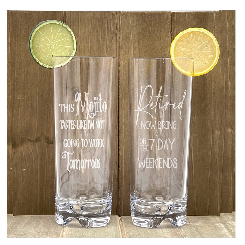 Mojito Personalised Glass - Etsy