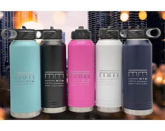 Custom Logo Water Bottle | Etsy