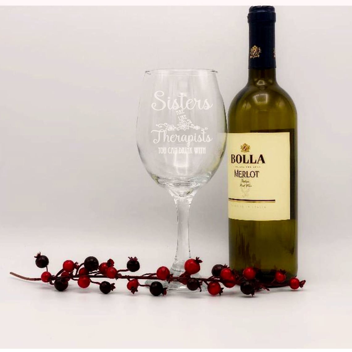 Sister Wine Glass Sibling Wine Glass Big Sister Gift | Etsy