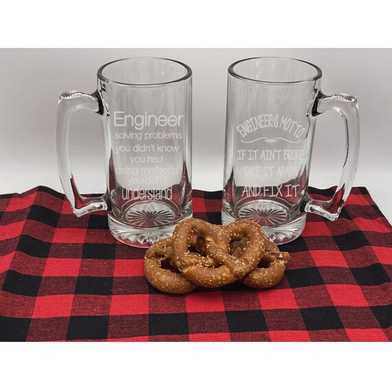 Personalized Engineer Beer Mug Funny beer mug Engineer | Etsy