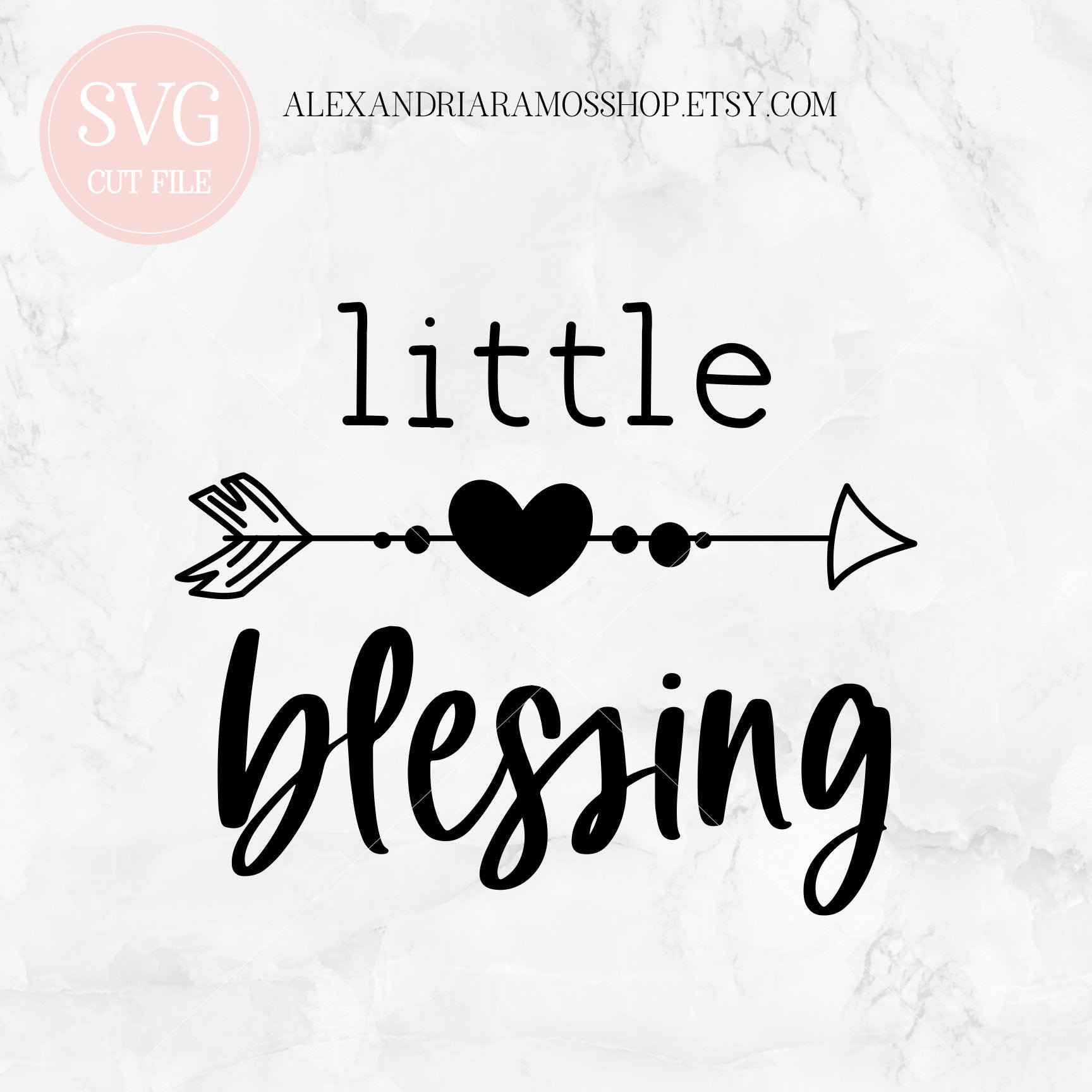 Little Blessing SVG Cut Files Baby Shower Newborn Quote Christian New ...