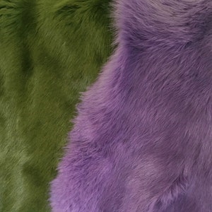 1x High Quality Dyed Rabbit Skin Pelt Real Fur - 20 Colours - for Fly ...