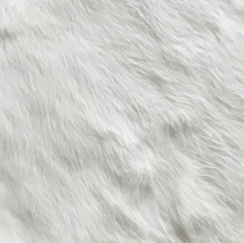 2x WHITE Rabbit Skin Fur Pelt Tanned for Crafts Fabric LARP | Etsy