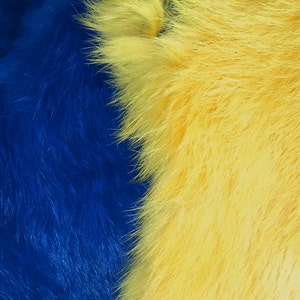 1x High Quality Dyed Rabbit Skin Pelt Real Fur - 20 Colours - for Fly ...
