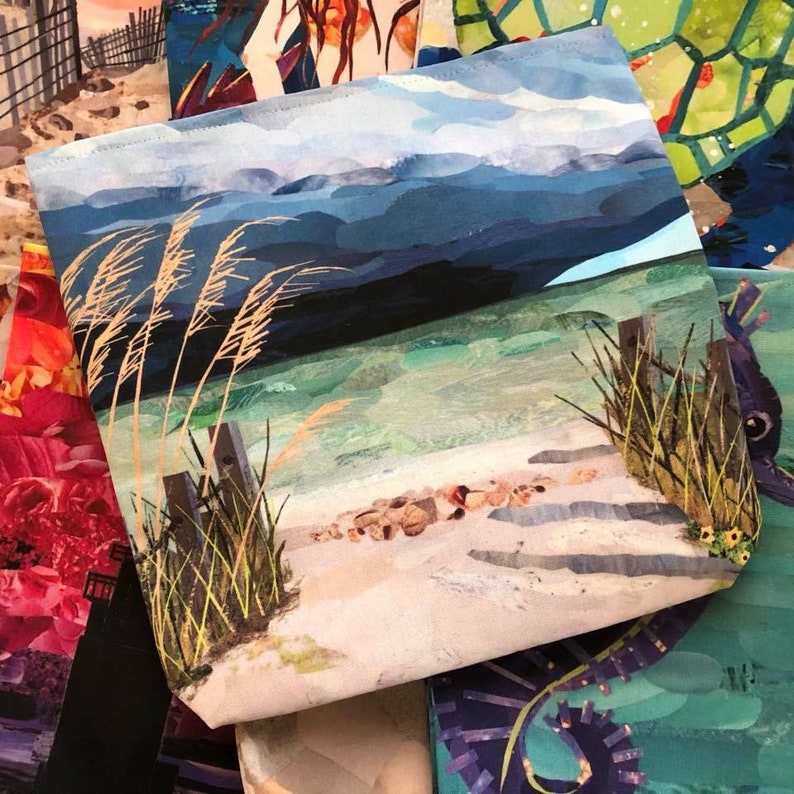 Sanibel Shelf Cloud Tote Bag Magazine Collage Upcycle Tote - Etsy