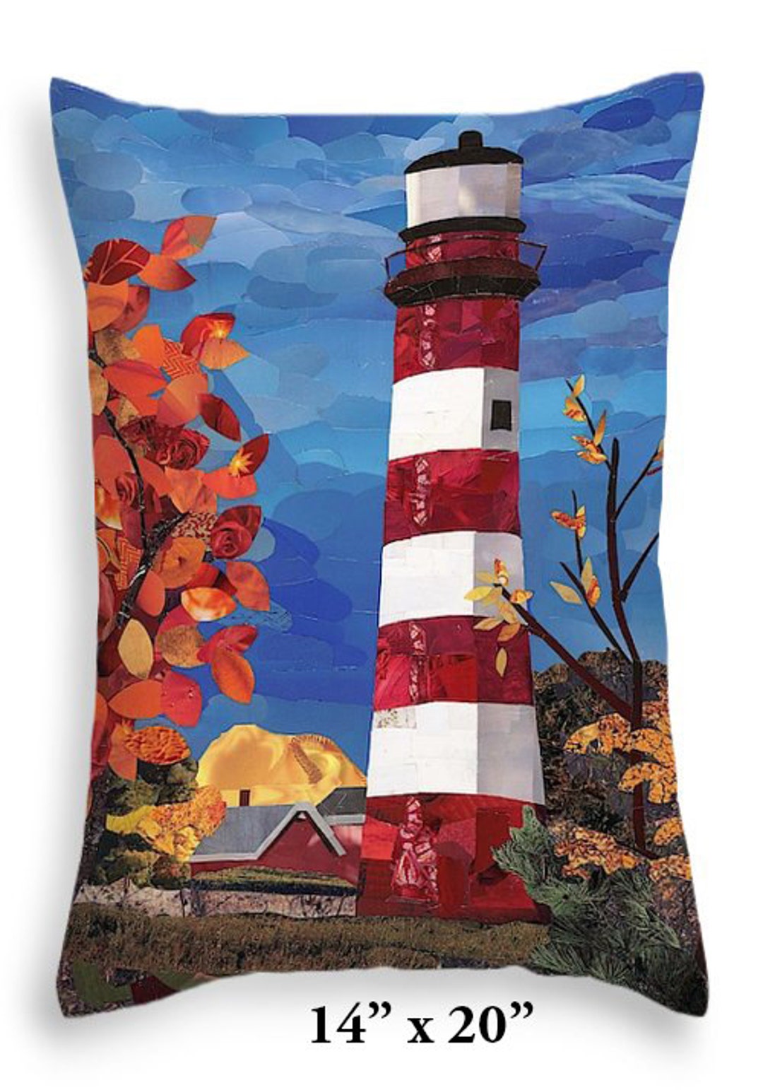 Throw Pillow Cover, Pillow, Assateague Lighthouse, Coastal Decor, Home ...