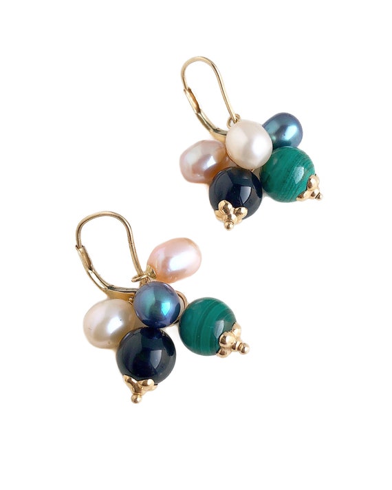 Changeable gold drop earrings store