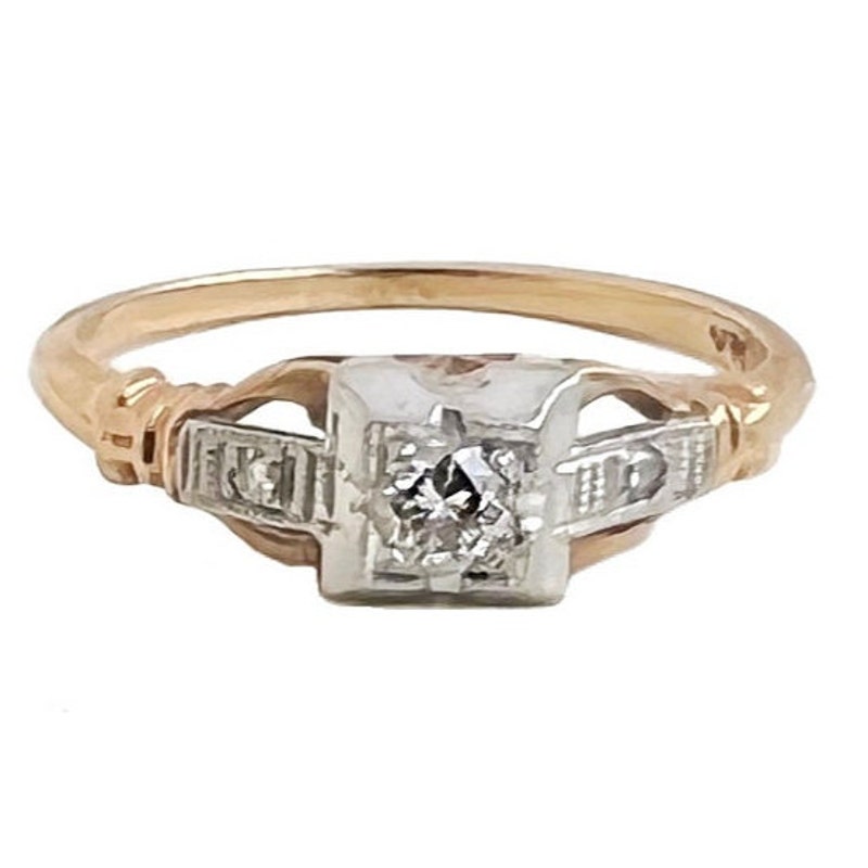 Genuine Diamond Ring - Etsy