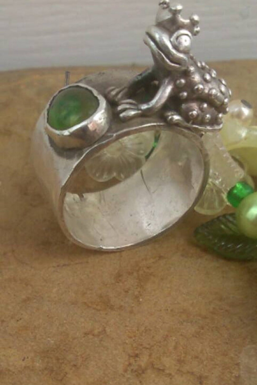 Frog Prince Ring, Frog and Princess Ring, Fairytale Jewellery, Crowned ...