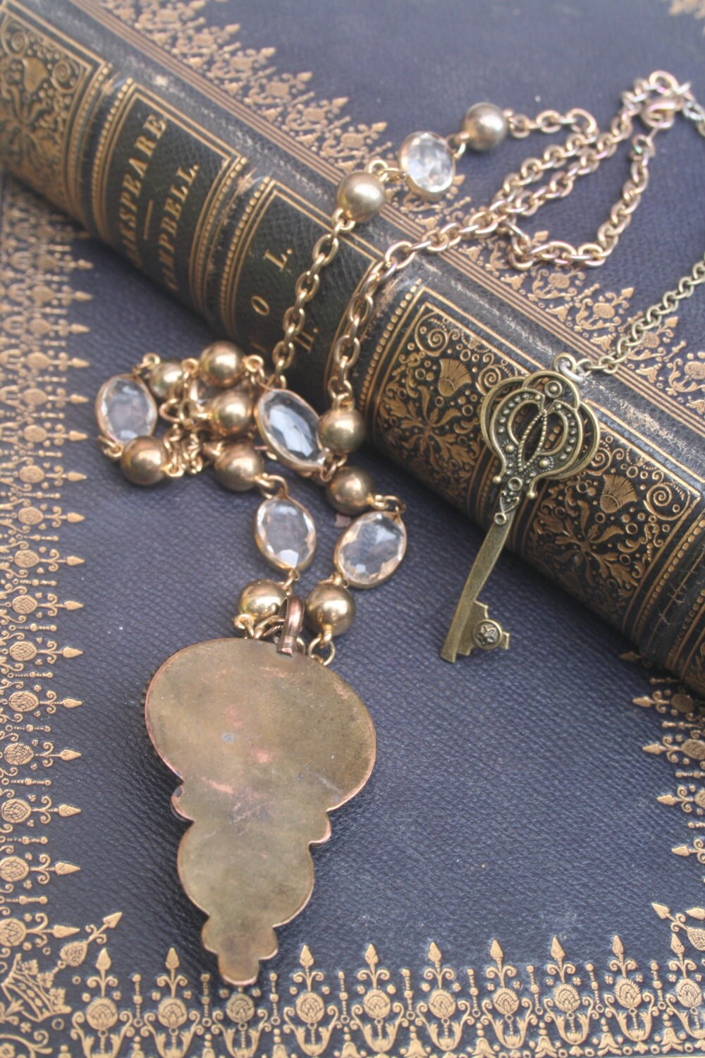 Renaissance Bohemian Style Gemstone Pendant, Vintage Jewelry, Earth ...