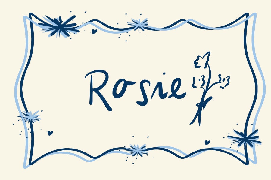 MENU & PLACECARD Template, Instant Download, Editable, Whimsical Sketch ...