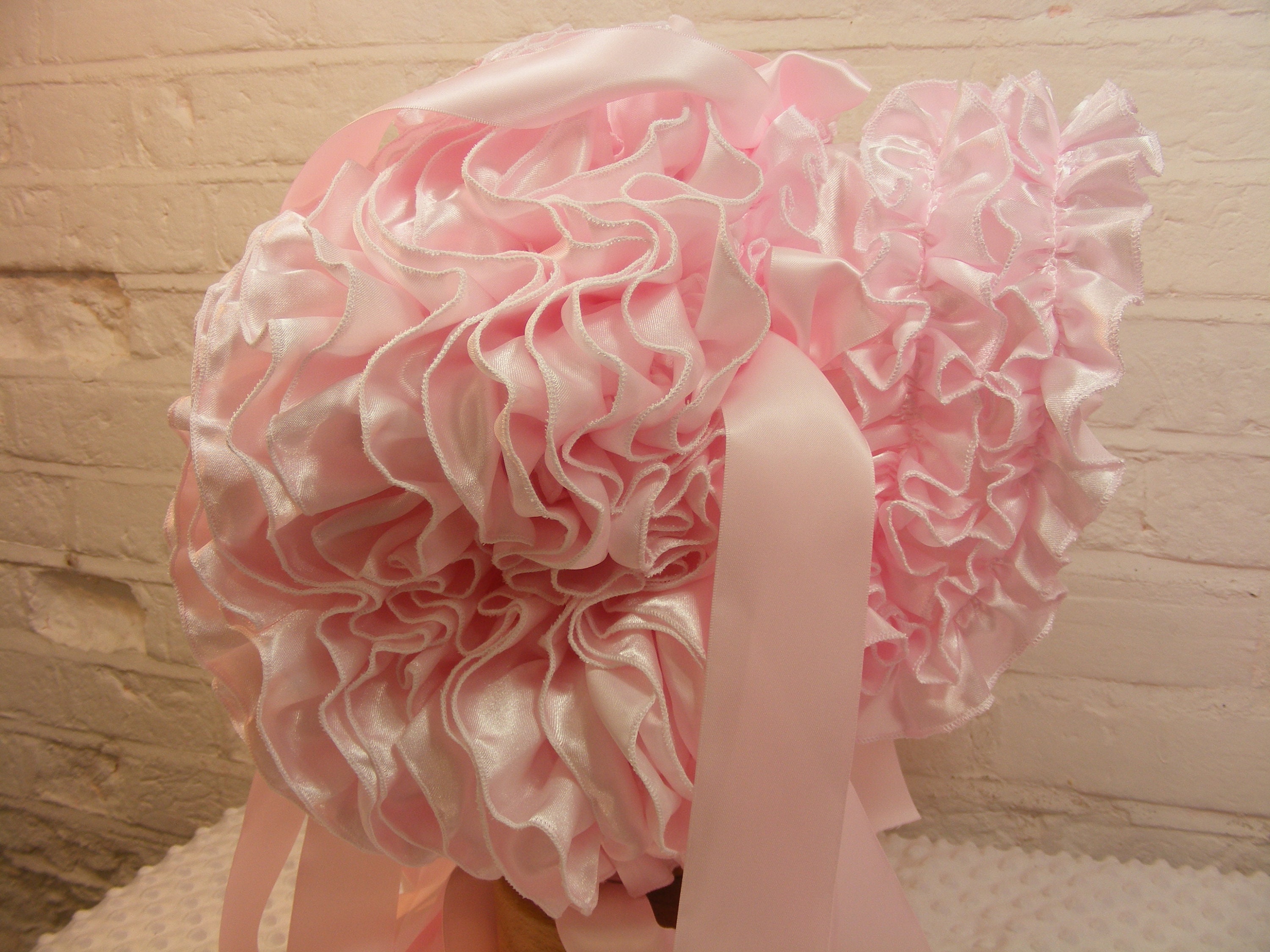 premium sissy adult baby satin only bonnet over the top mega extra ...