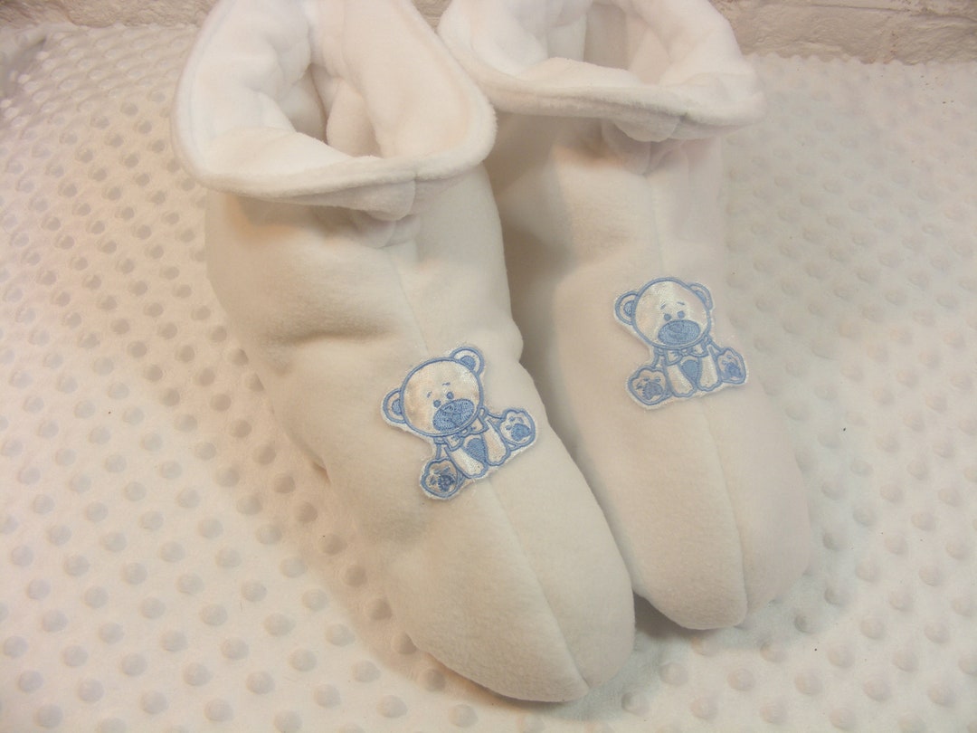Sissy Adult Baby ABDL Fleece Padded Booties Slippers 5 Sizes - Etsy