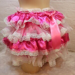 Sissy Adult Baby All Round Frilly Diaper Nappy Cover Unlined Pvc or ...