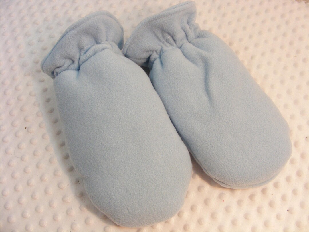Sissy Adult Baby Abdl BABY Blue FLEECE Padded Mittens Any Colour Size ...