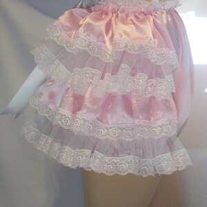 Lacy Extra Frilly Sissy Adult Baby Diaper Nappy Cover Unlined Pvc Lined ...