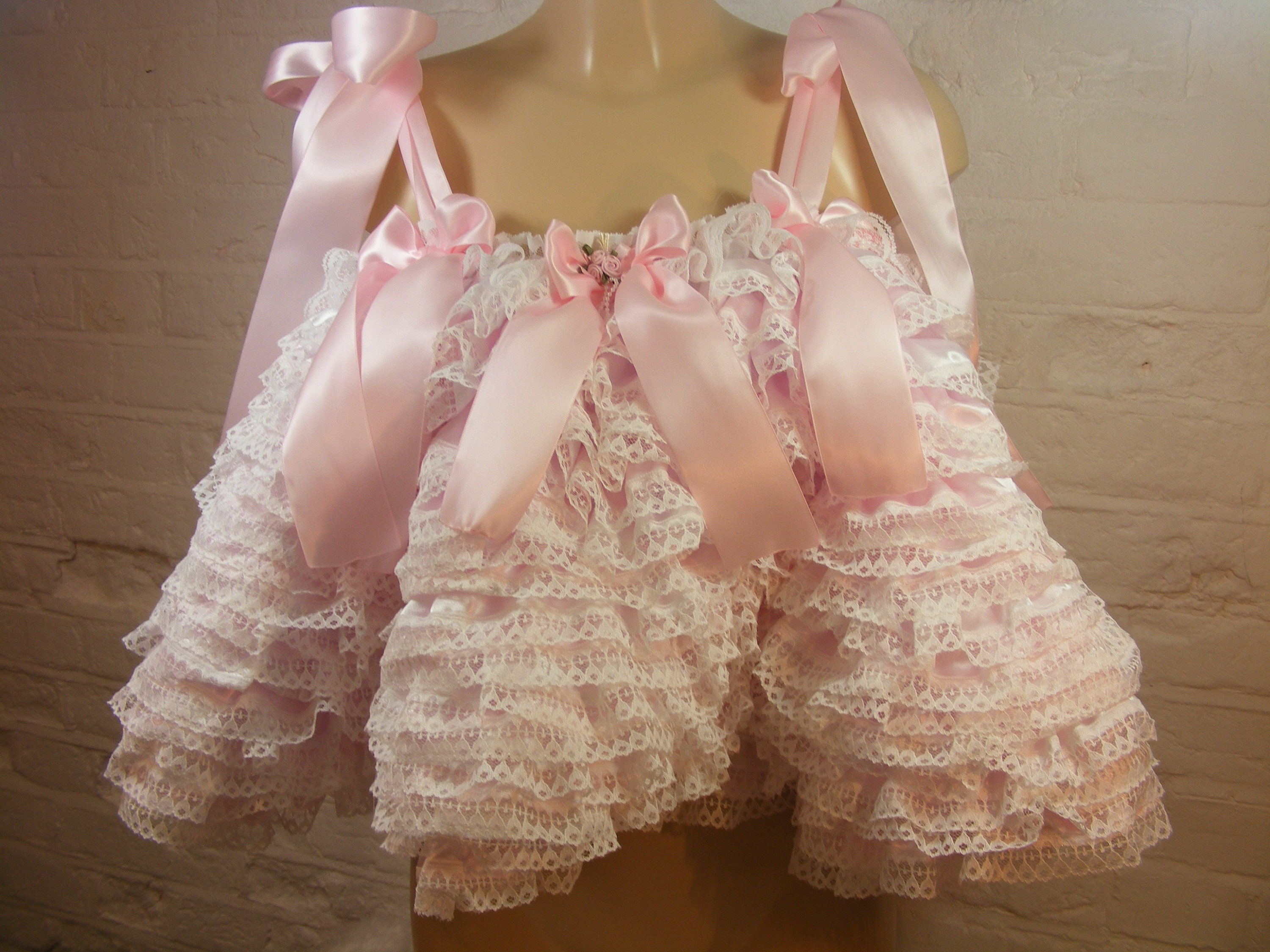 premium sissy adult baby satin only bonnet over the top mega extra ...