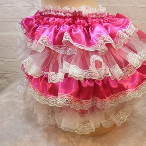 Sissy Adult Baby All Round Frilly Diaper Nappy Cover Unlined Pvc or ...