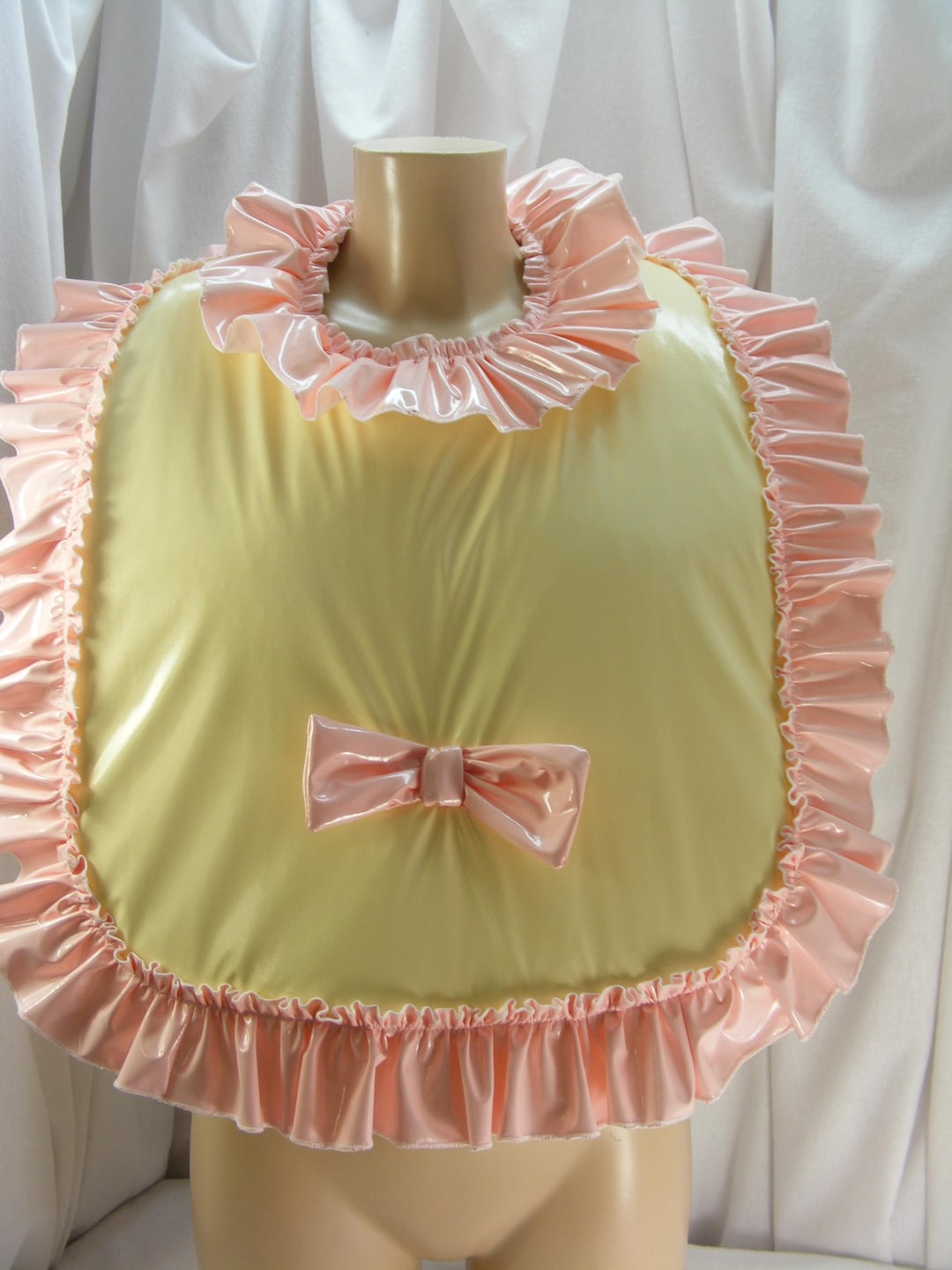 Adult Baby Sissy Abdl Pvc Bib Frilly , B349R - Etsy