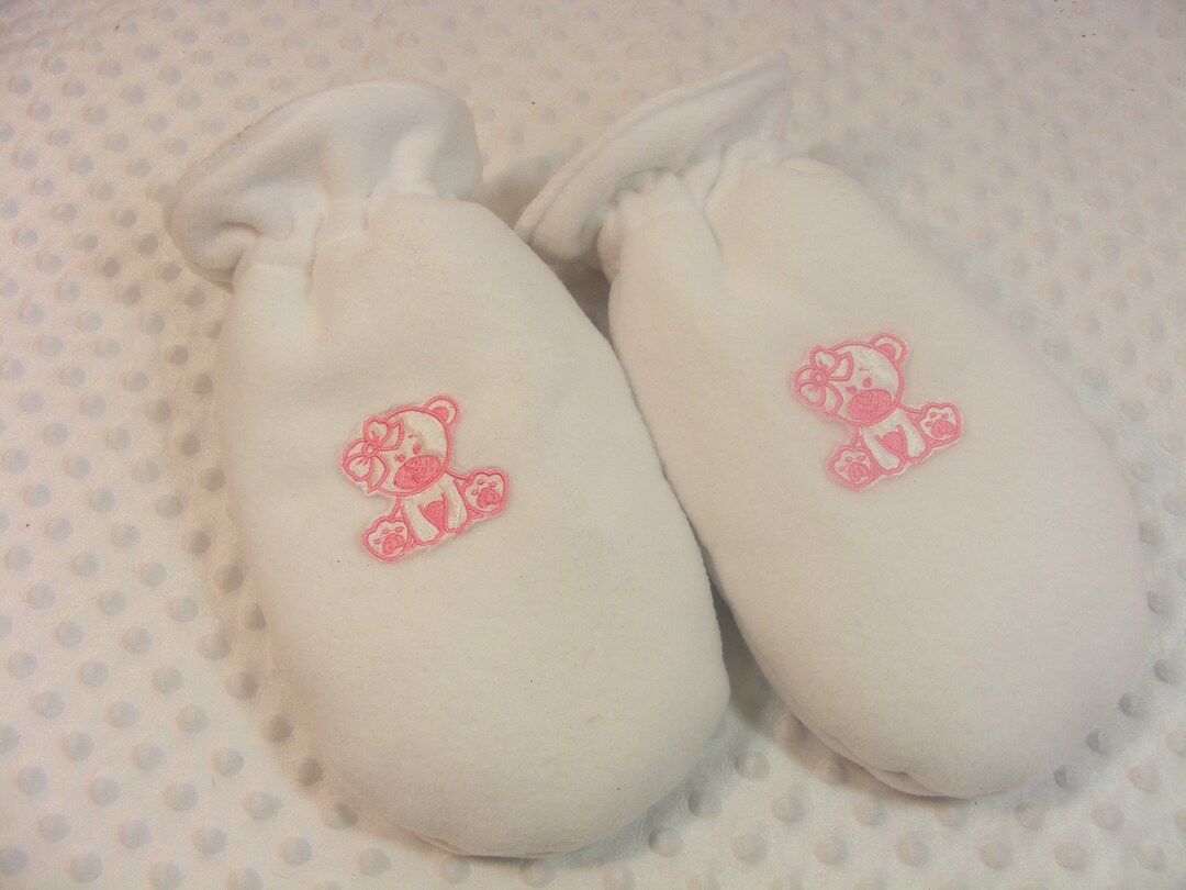 Sissy Adult Baby ABDL White Fleece Padded Mittens Chain and Padlock Opt ...
