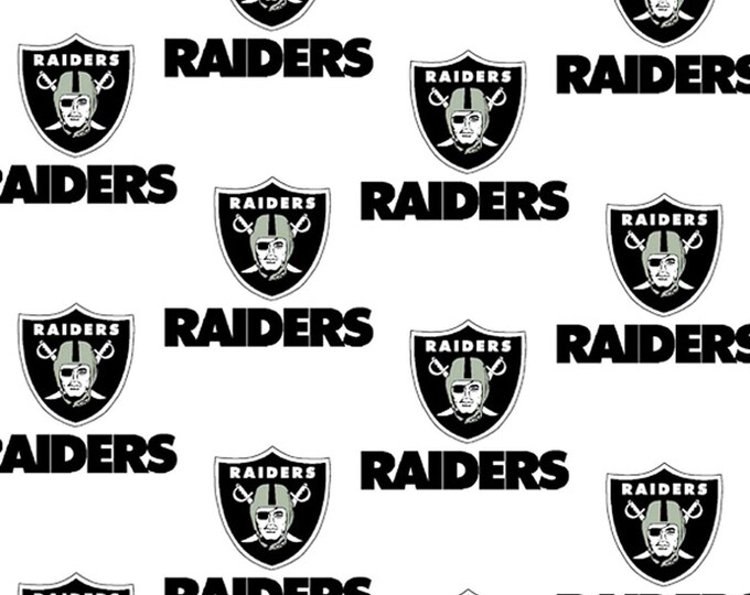 Fabric Traditions NFL Raiders Shield 100% Cotton Fabric - Etsy