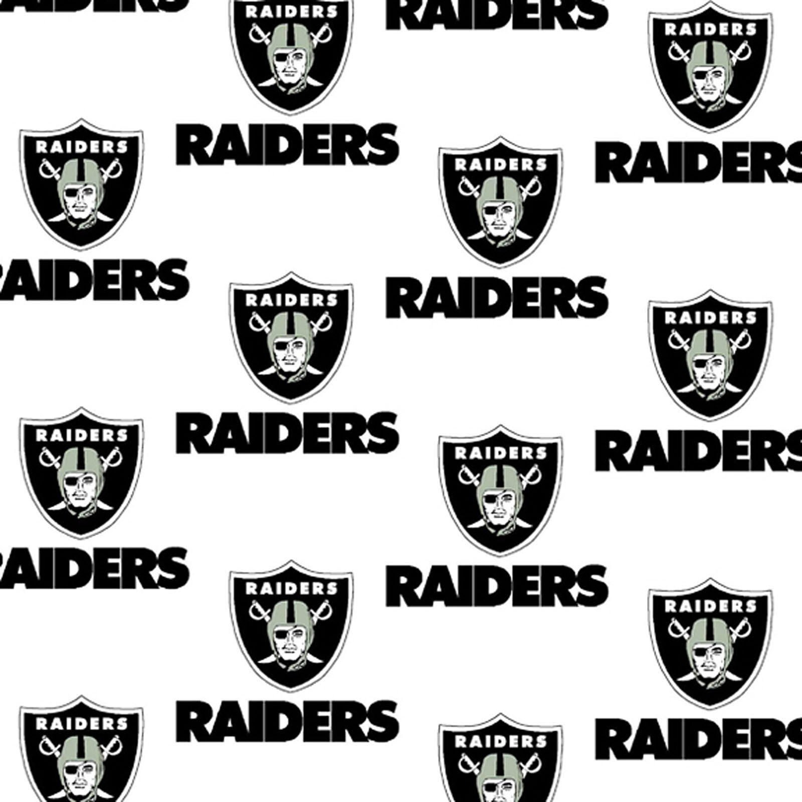 Fabric Traditions NFL Raiders Shield 100% Cotton Fabric | Etsy