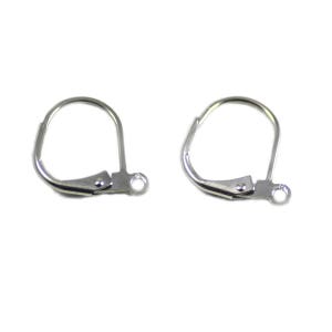 Leverback Ear Wires With Open Loop Surgical Stainless Steel - Etsy